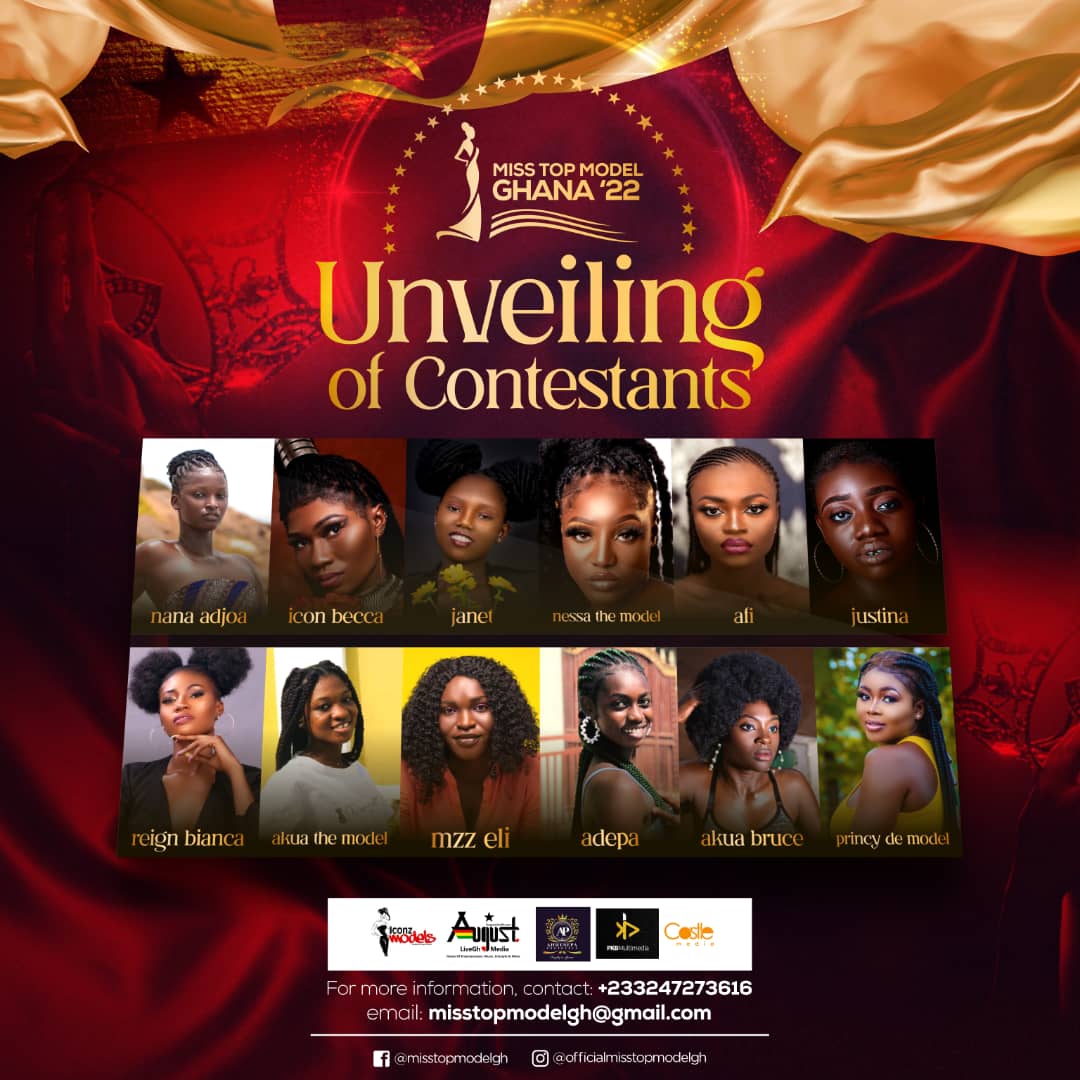 12 Female Models Unveiled for Miss Top Model Ghana show - Amanie 93.3FM